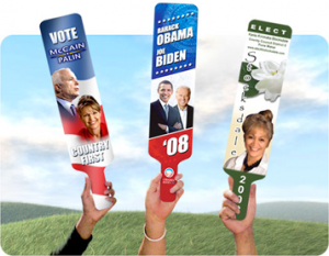 Customizable Hand Held Paddle Signs for Sale - Custom Paddles Plus